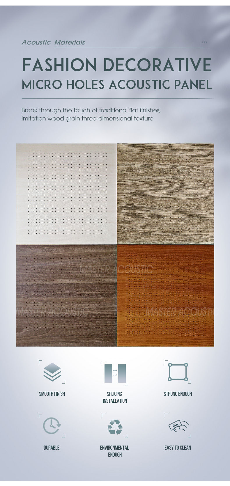 Good Performance Micro Holes Acoustic Panel - Master Acoustic