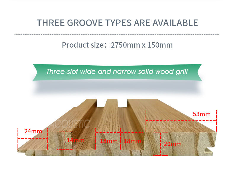 Solid Wood Decorated Panel - Master Acoustic