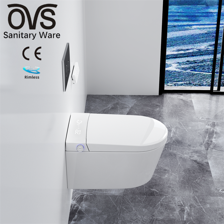 Intelligent WC Elongated Bathroom Water Closet Intelligent Valve Smart ...